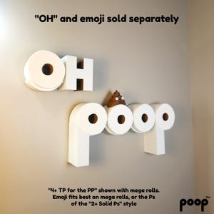 The Original POOP - Toilet Paper Holder - Functional and Fun TP Shelf ...