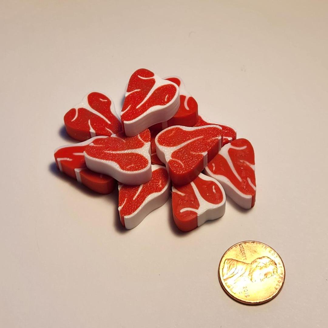 Miniature Weighted Meat Tokens - Etsy
