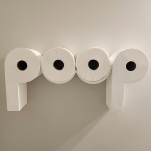 The Original - POOP© - Toilet Paper Holder. Functional and fun TP shelf ...