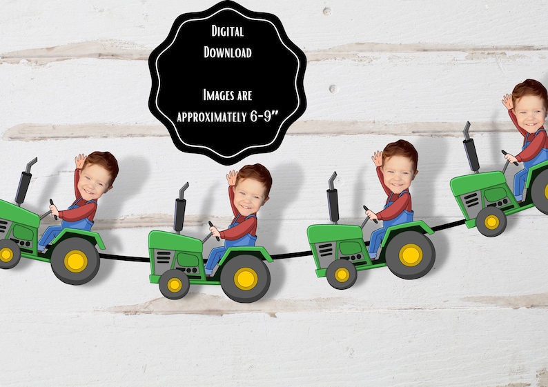 TRACTOR Photo Banner Printable Tractor Banner Personalised - Etsy