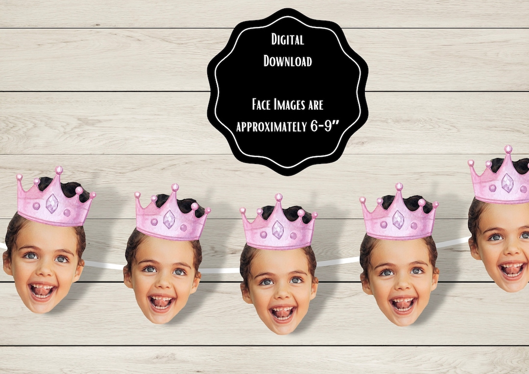 Custom Birthday Banner, Custom Face Photo Banner, Face Banner ...