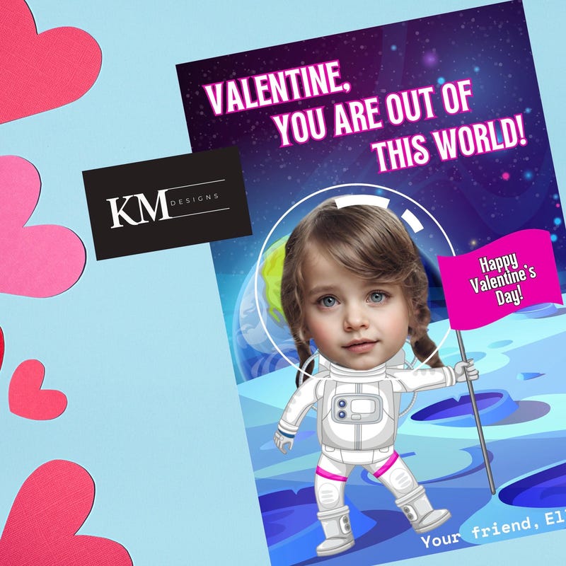 Space Valentine - Etsy