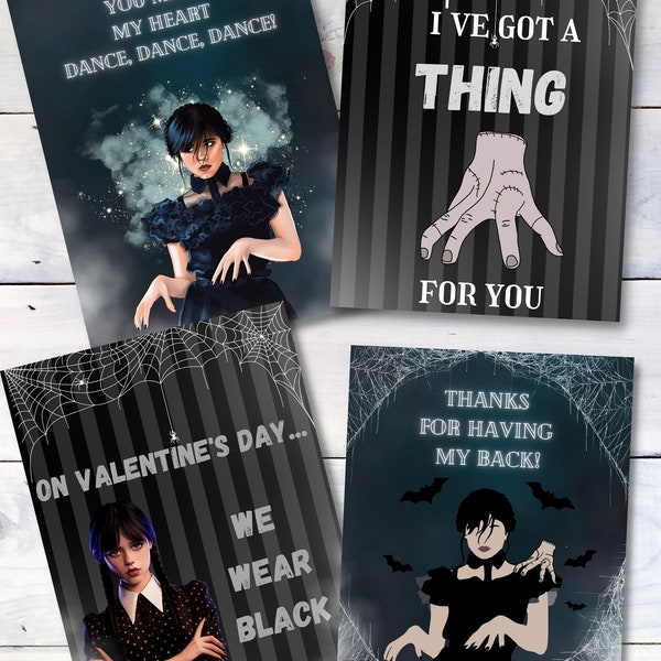 Addams Family Valentine Cards - Etsy