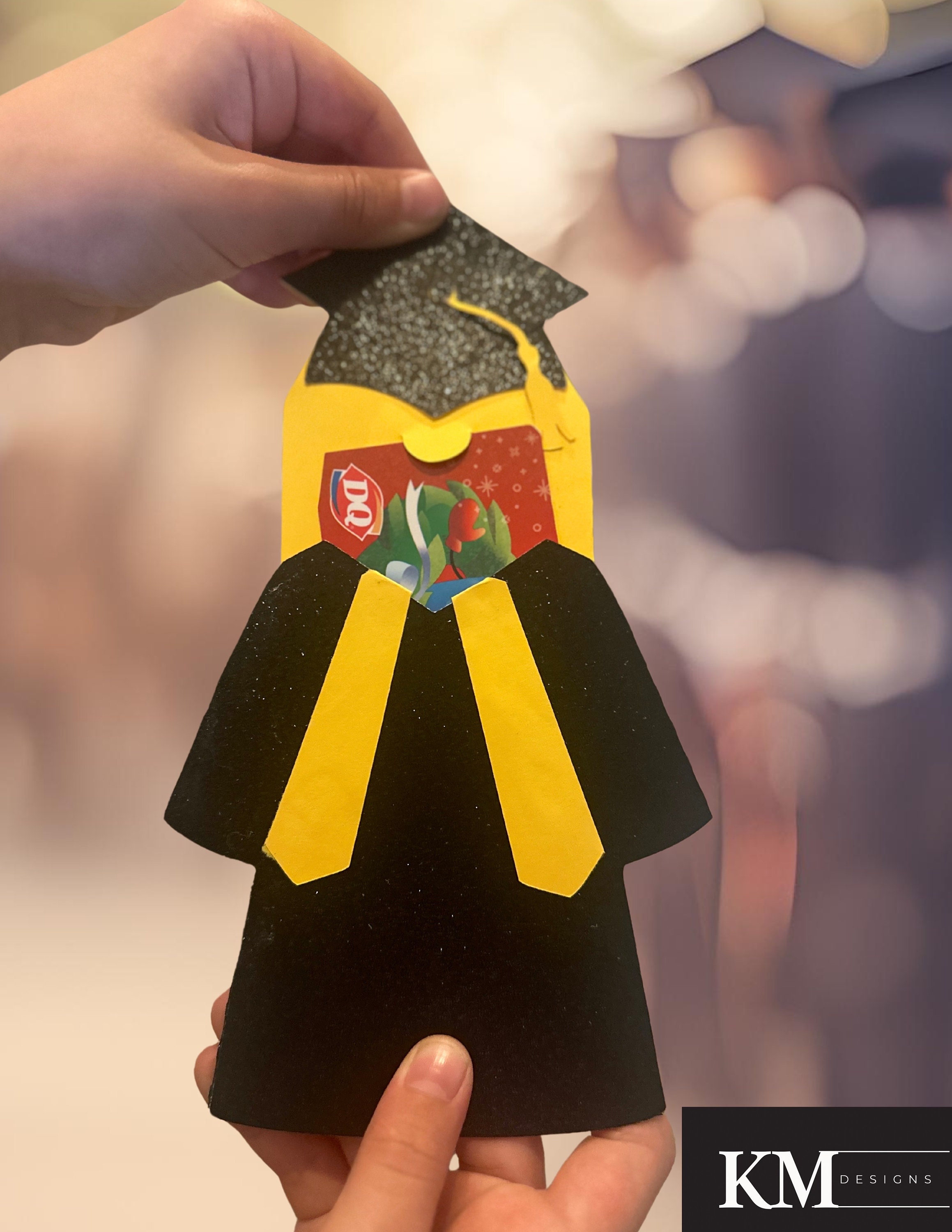 Graduation Gift Card Holder, Graduation Card, Cap and Gown Gift Card ...