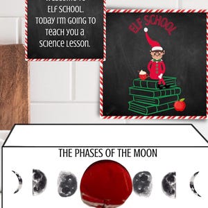 Printable Elf Moon Phases Props, Elf Moon Phases Scene, Elf School ...
