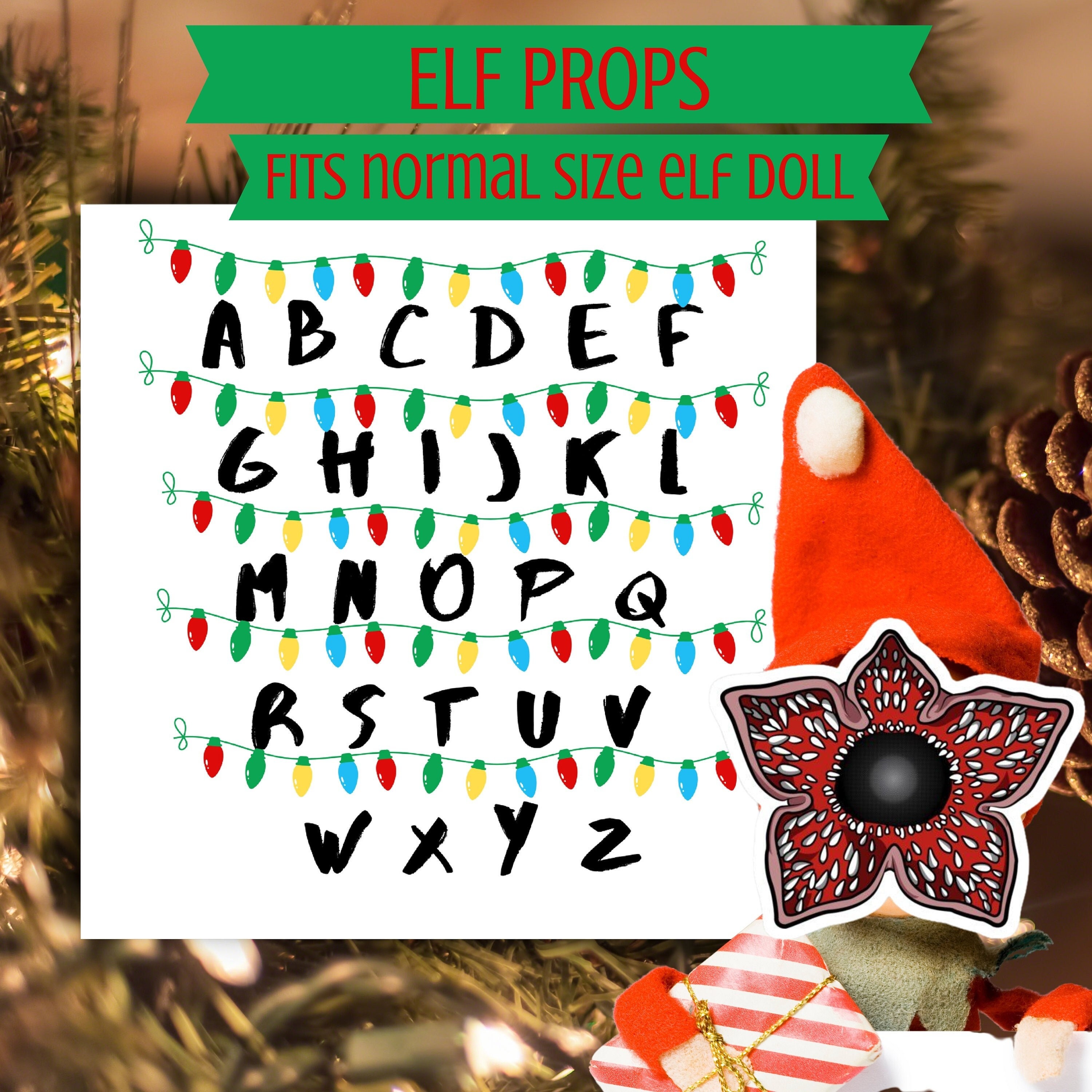 Elf Stranger Kids Printable Instant Download Elf Prop - Stranger Props ...
