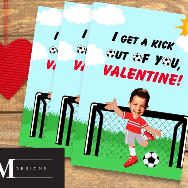 Soccer Valentine - Etsy