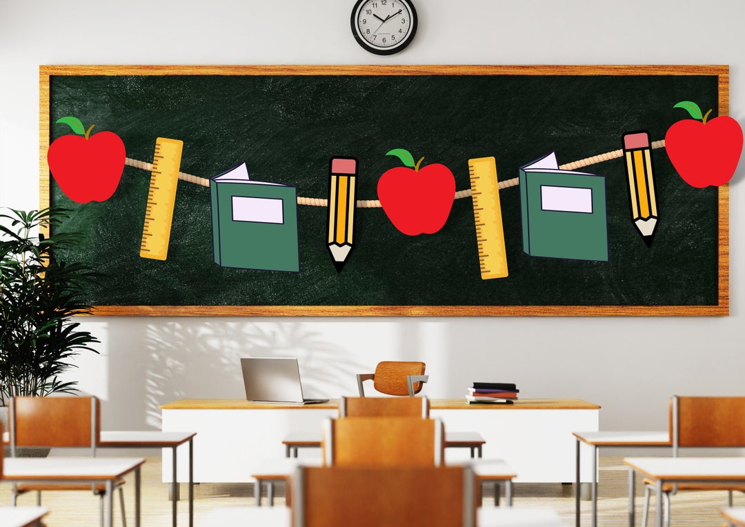 Back to School Bunting, Back to School Banner, Banner for Classroom ...