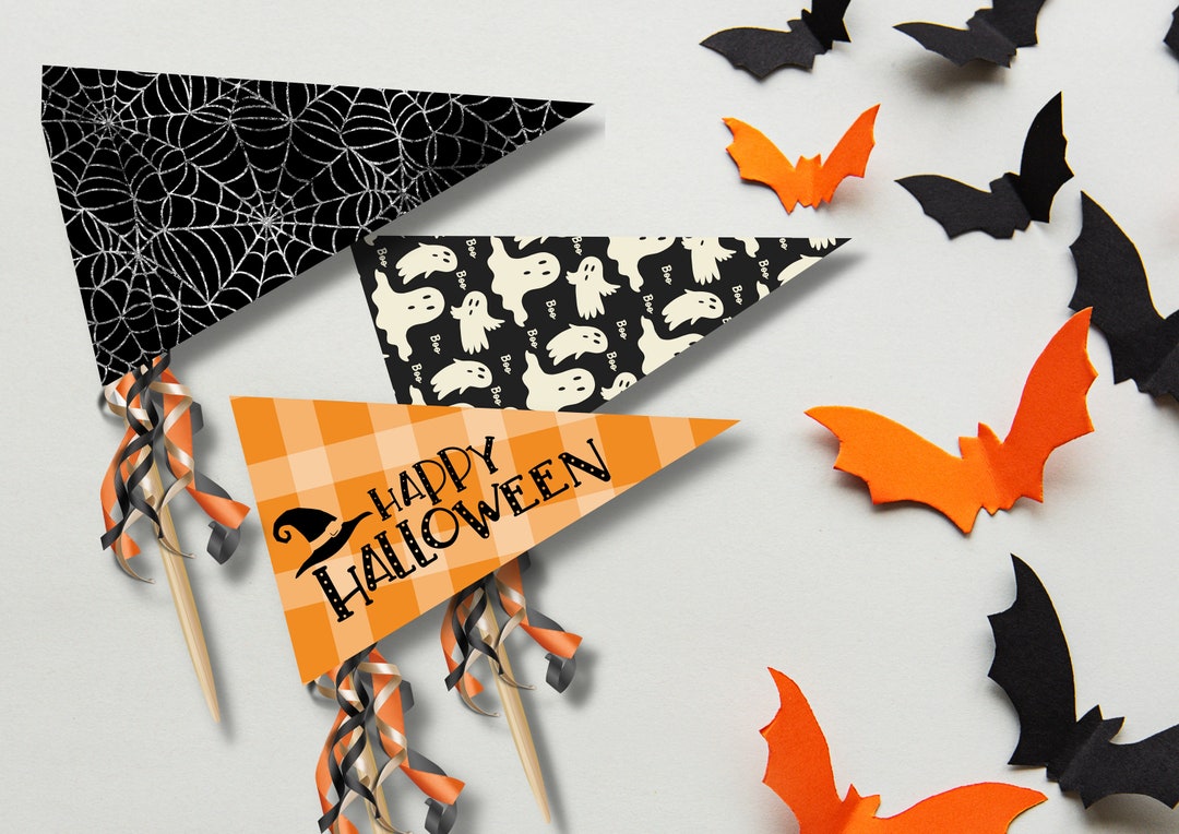 Halloween Pennant Flag Printables | Halloween Flag Printable ...