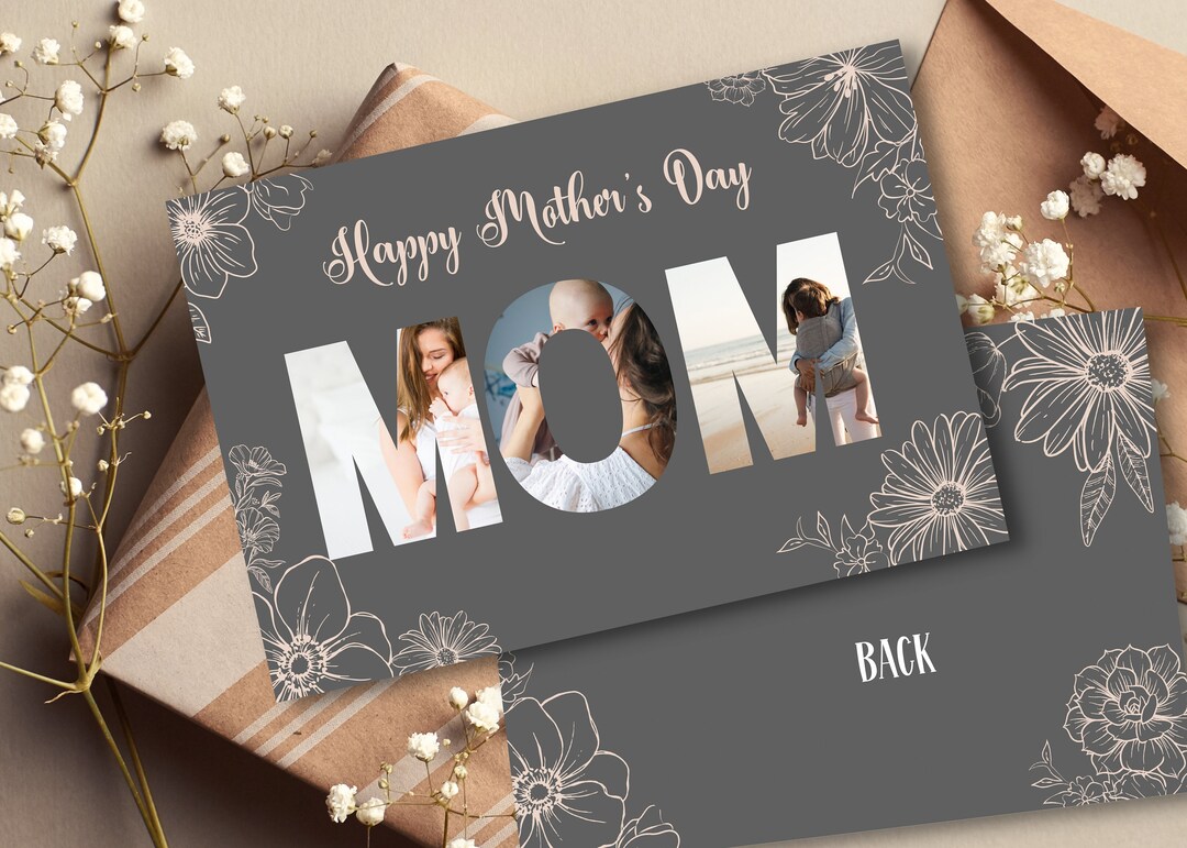 Personalized Mother’s Day Card, Custom Picture Mothers Day Card ...