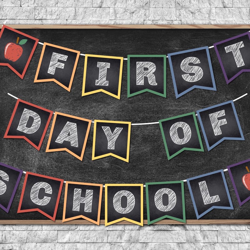 Chalkboard Bunting - Etsy