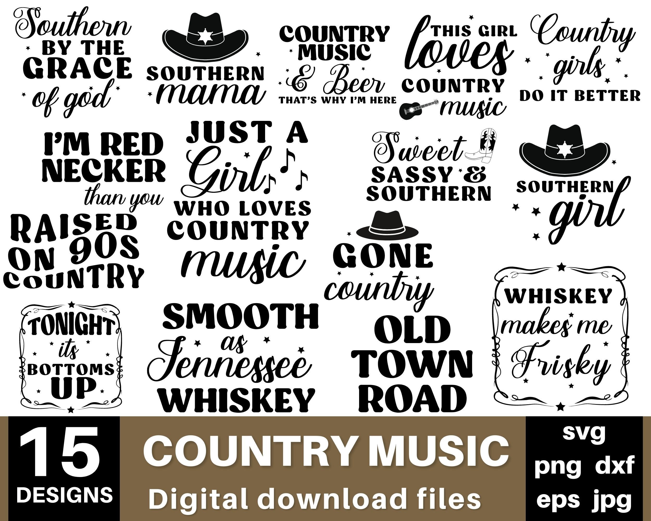 Country Music Svg, Country Music Png, Country Svg, Country Girl Svg ...
