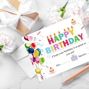Student Birthday Certificate: Editable Classroom Award (digital ...