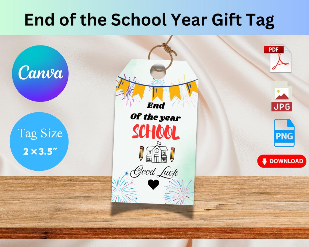End of the School Year Gift Tag, Sun Gift Tags, Teacher Thank You Tags ...