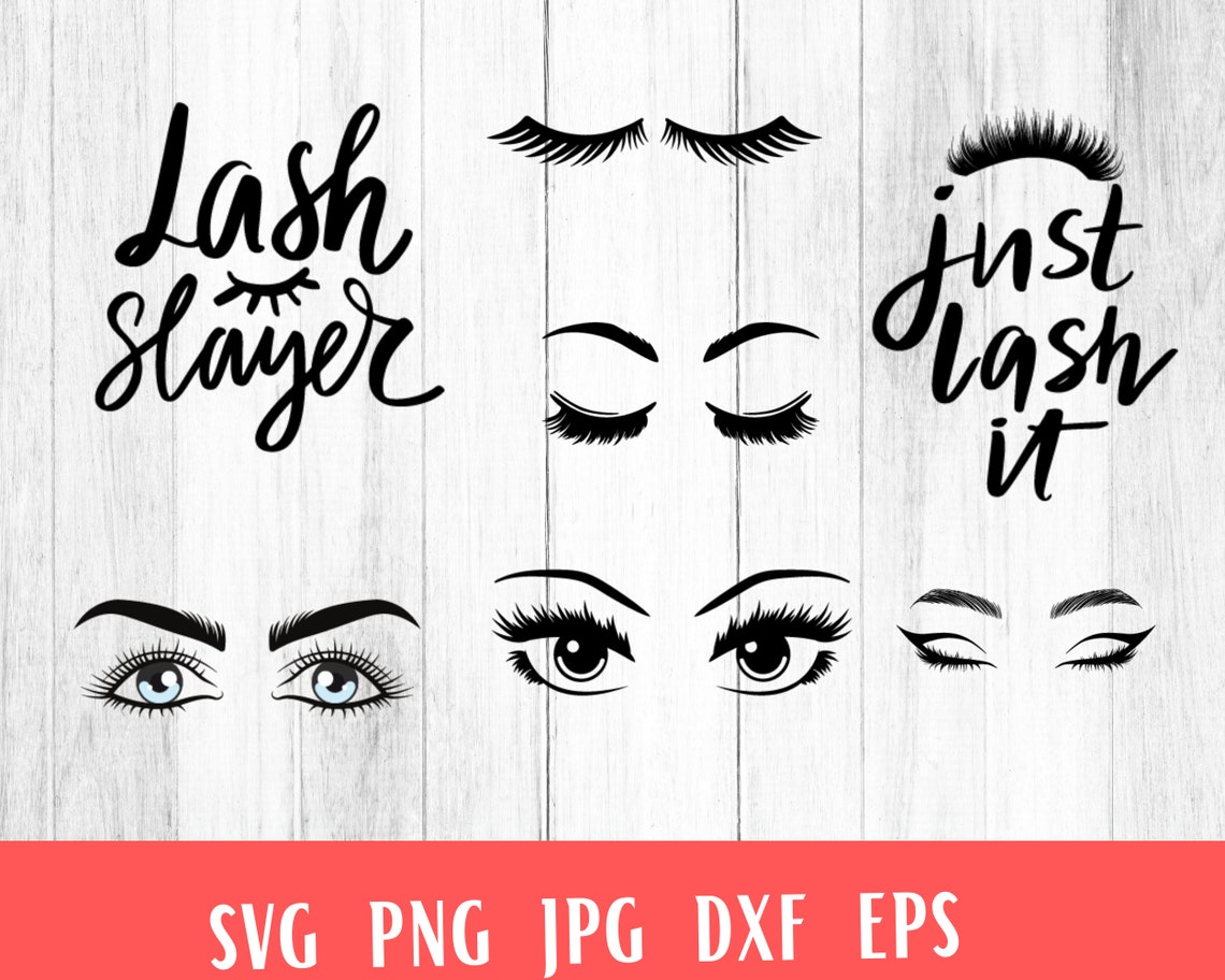 Lashes Svg Eyelashes Svg Eye Lashes Svg Eyelash Svg Eyes - Etsy