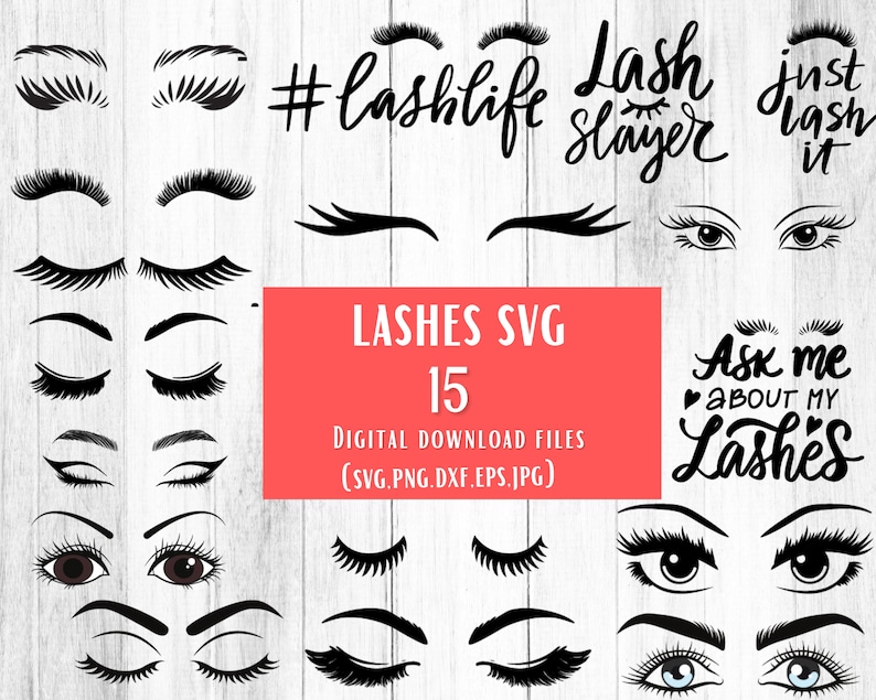 Lashes Svg Eyelashes Svg Eye Lashes Svg Eyelash Svg Eyes - Etsy