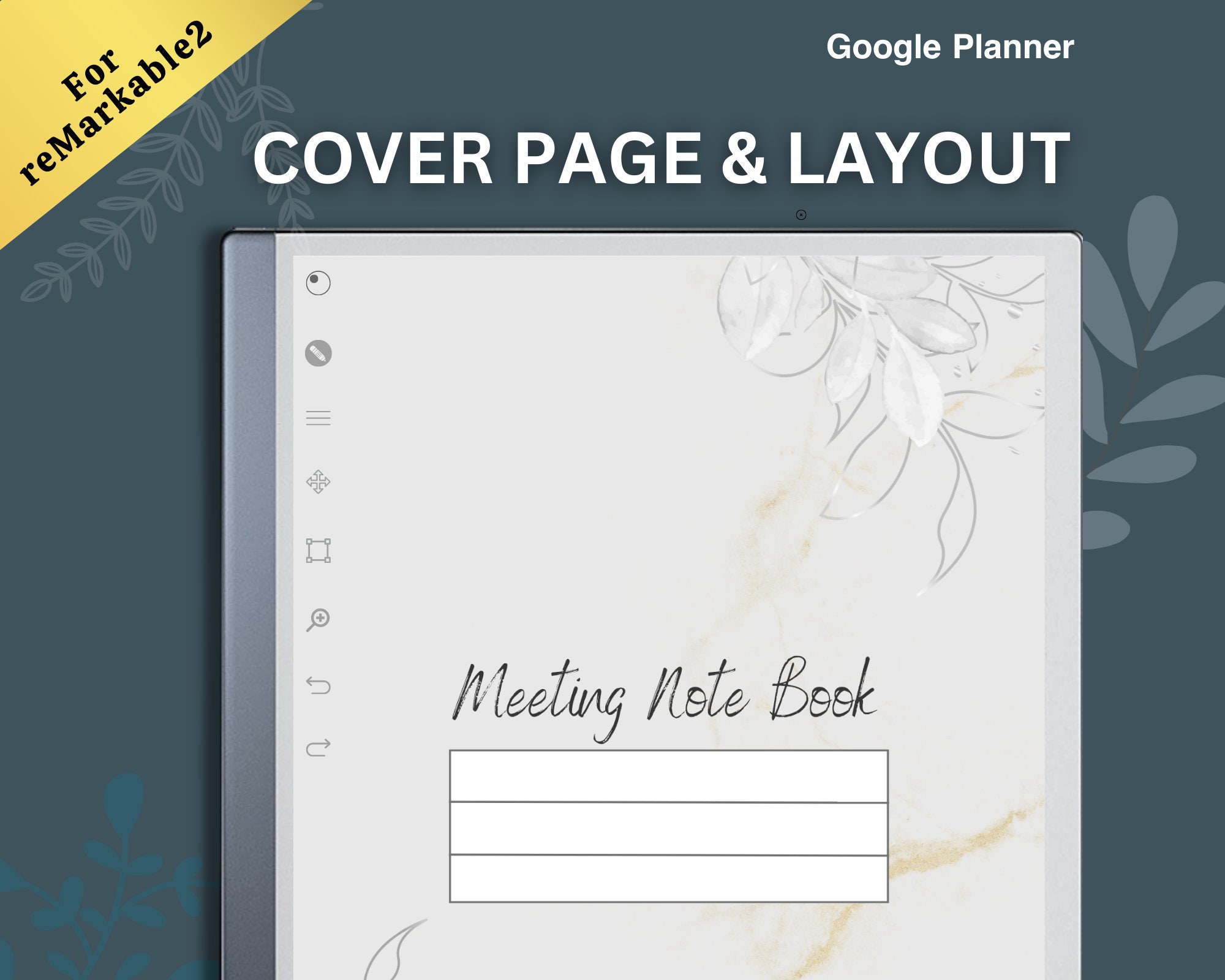 Remarkable 2 Meeting Notes Book Template 2024-2025, Remarkable ...