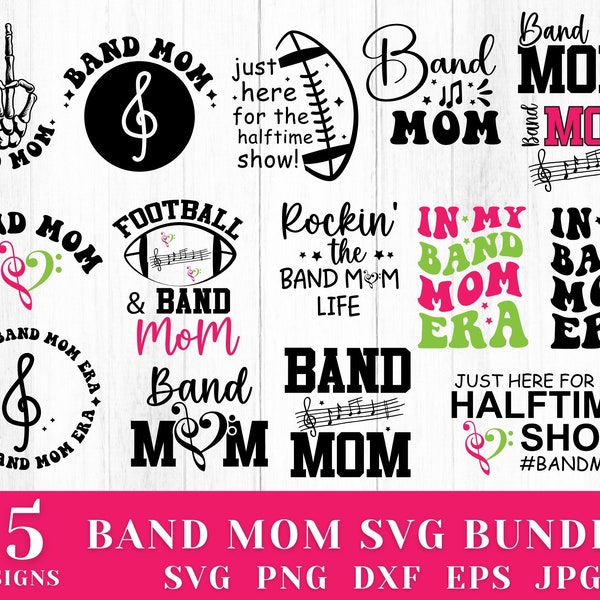 Band Mom Svg - Etsy