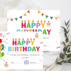 Student Birthday Certificate: Editable Classroom Award (digital ...