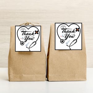 Digital Medical Thank You Tag, Medical Thank You, Printable Gift Tags ...