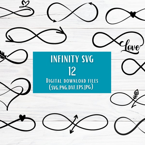 Infinity Heart Svg - Etsy