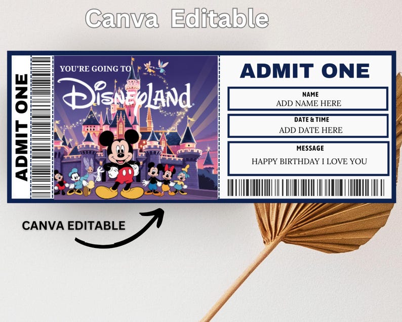 Disneyland and Disneyworld Ticket | Magic Park Ticket | Family Vacation ...