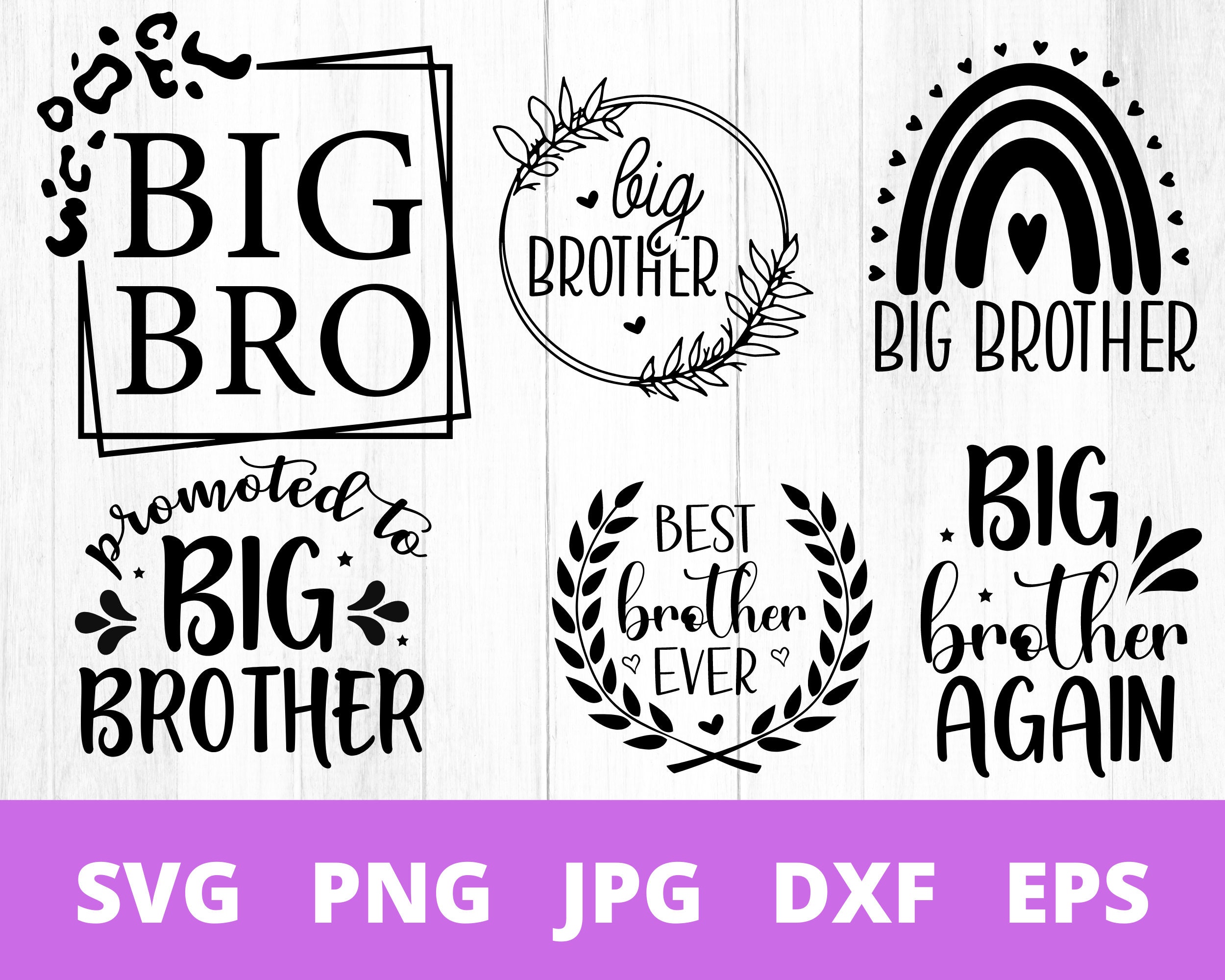 Big Bro Svg Bundle, Big Bro Png, Big Bro Shirt Svg, Big Brother Svg Png ...
