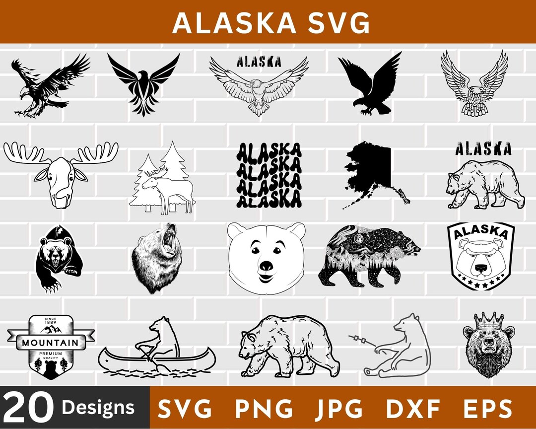 Alaska Svg Bundle, Alaska Png, United States Svg, State Svg, State ...