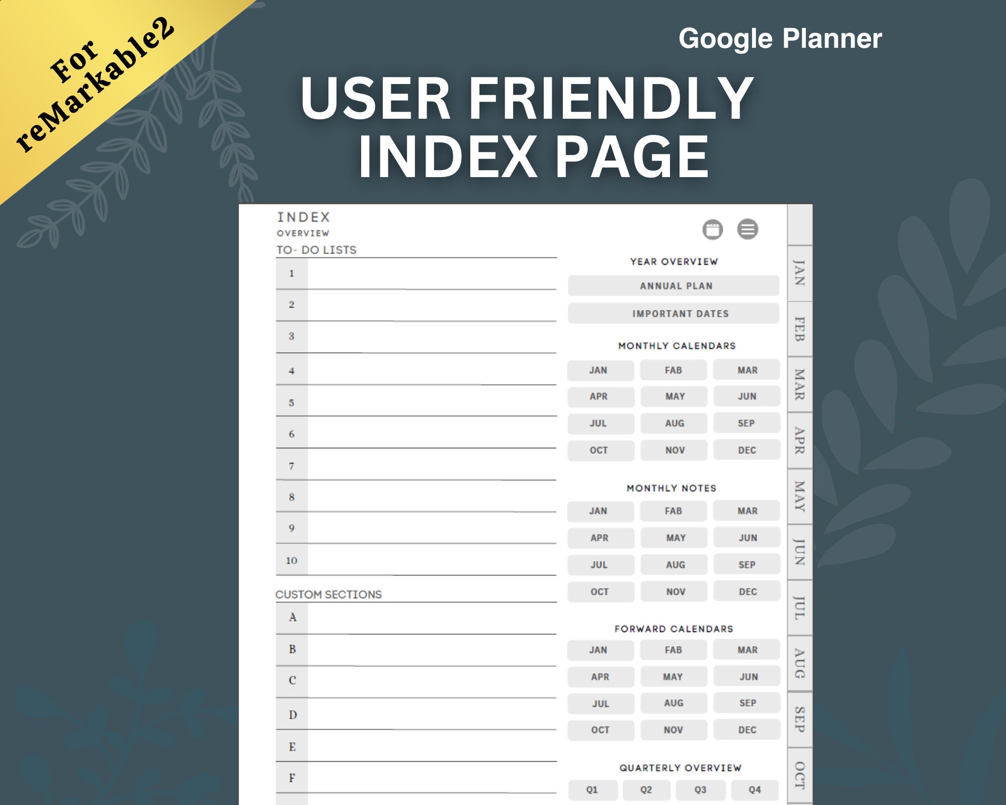 Remarkable 2 Templates Undated Weekly Planner 2023 Weekly Organizer ...