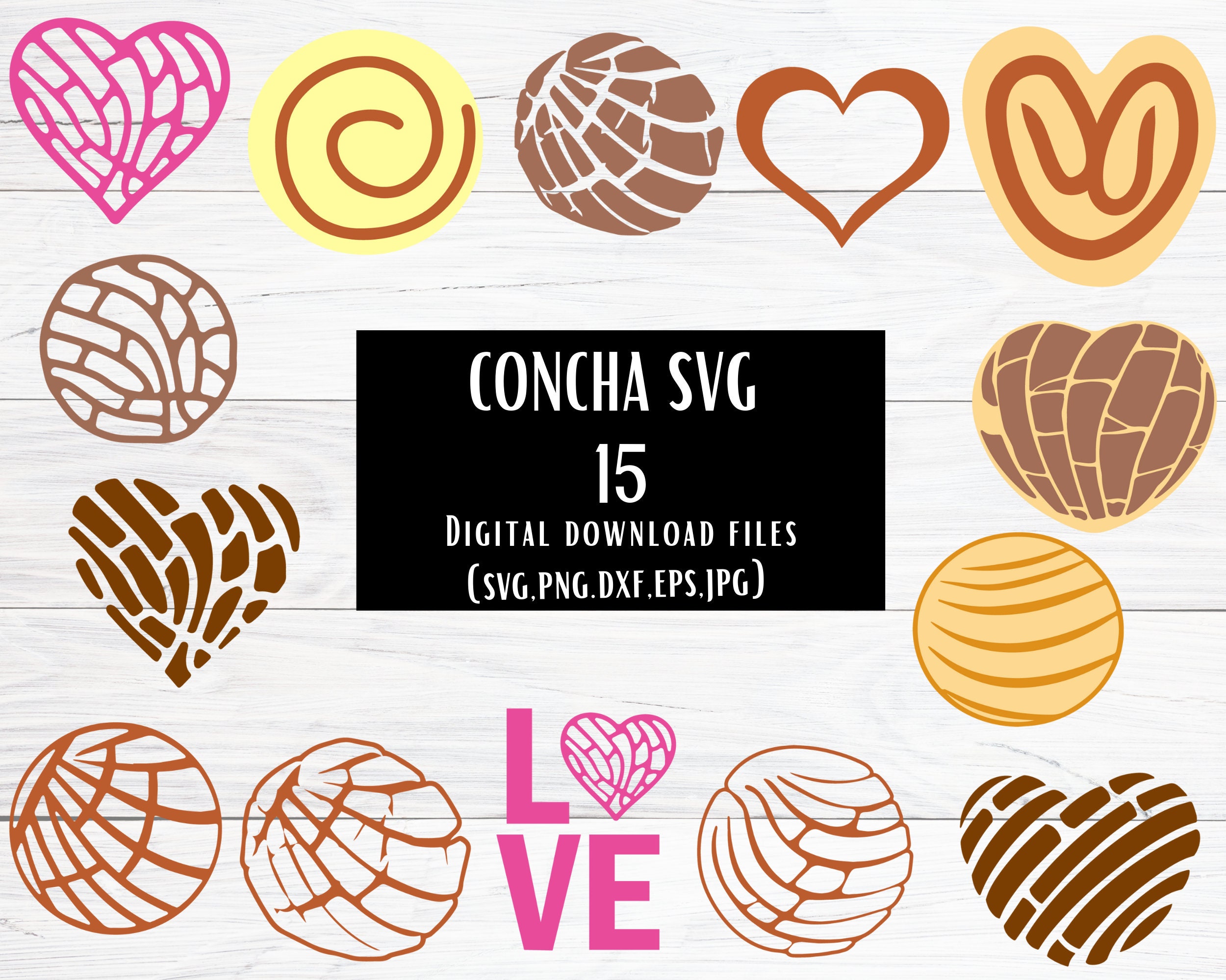 Food Svg, Sweet Bread Svg, Mexican Bread Cut File, Mexican , Sweet ...