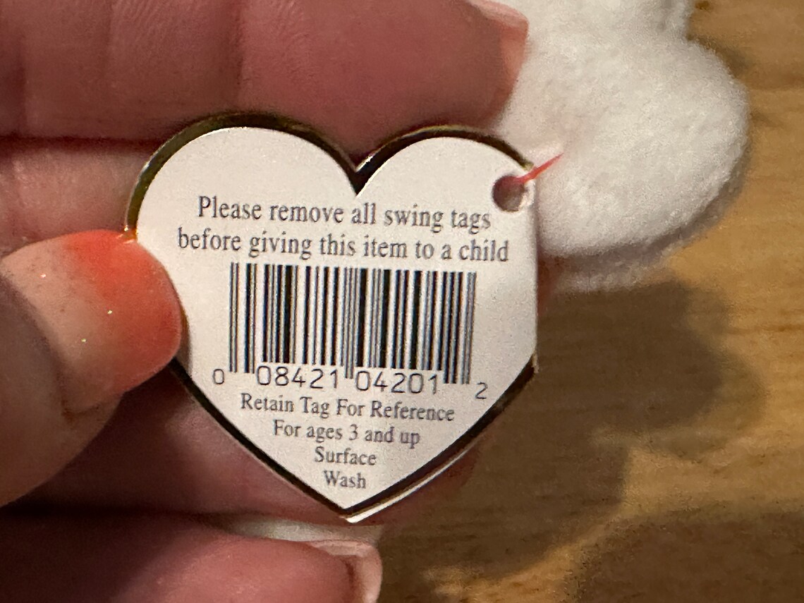 Very Rare ONE of a Kind SNOWBALL With WRONG Tush Tag Ty - Etsy