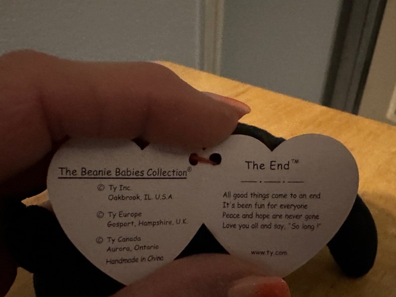 The End - RARE 1999 Ty Beanie Babies - Etsy