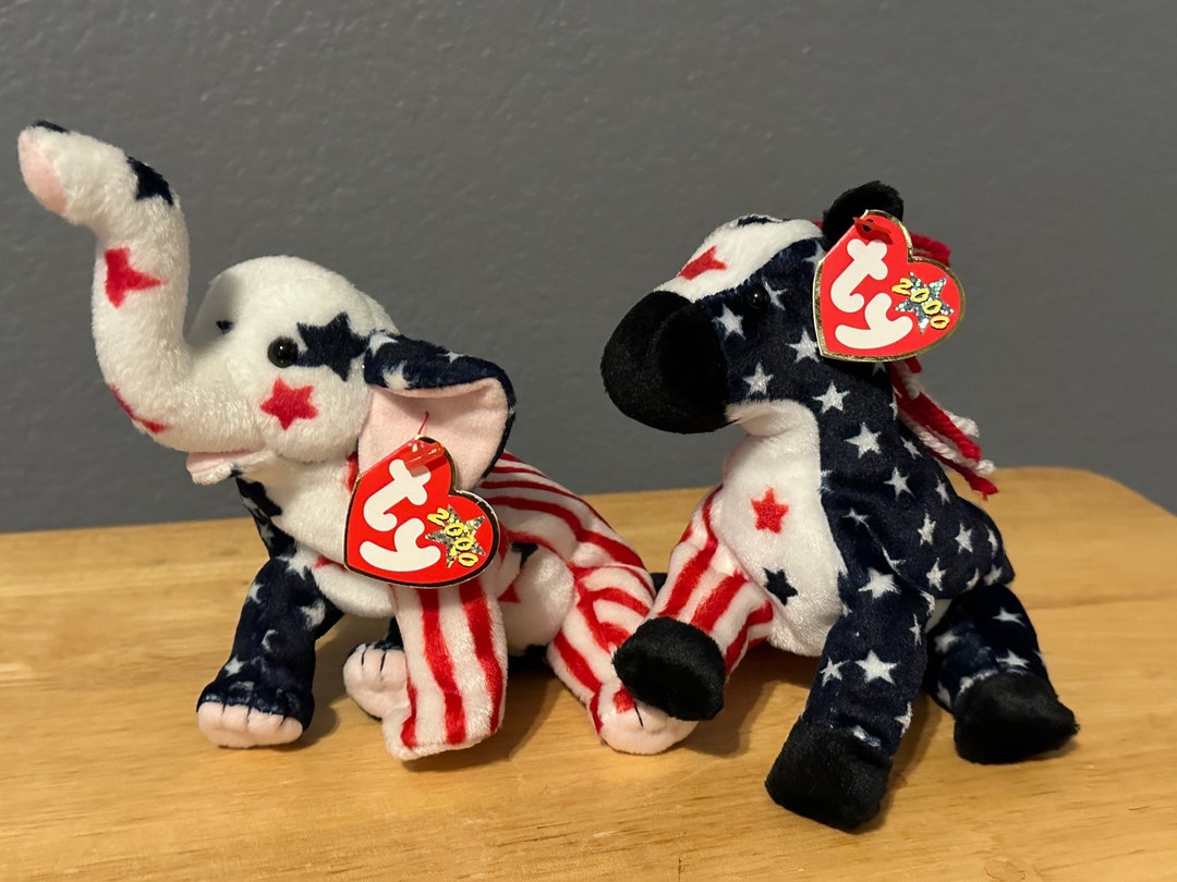 Righty and Lefty Ty Beanie Babies With Errors - Etsy