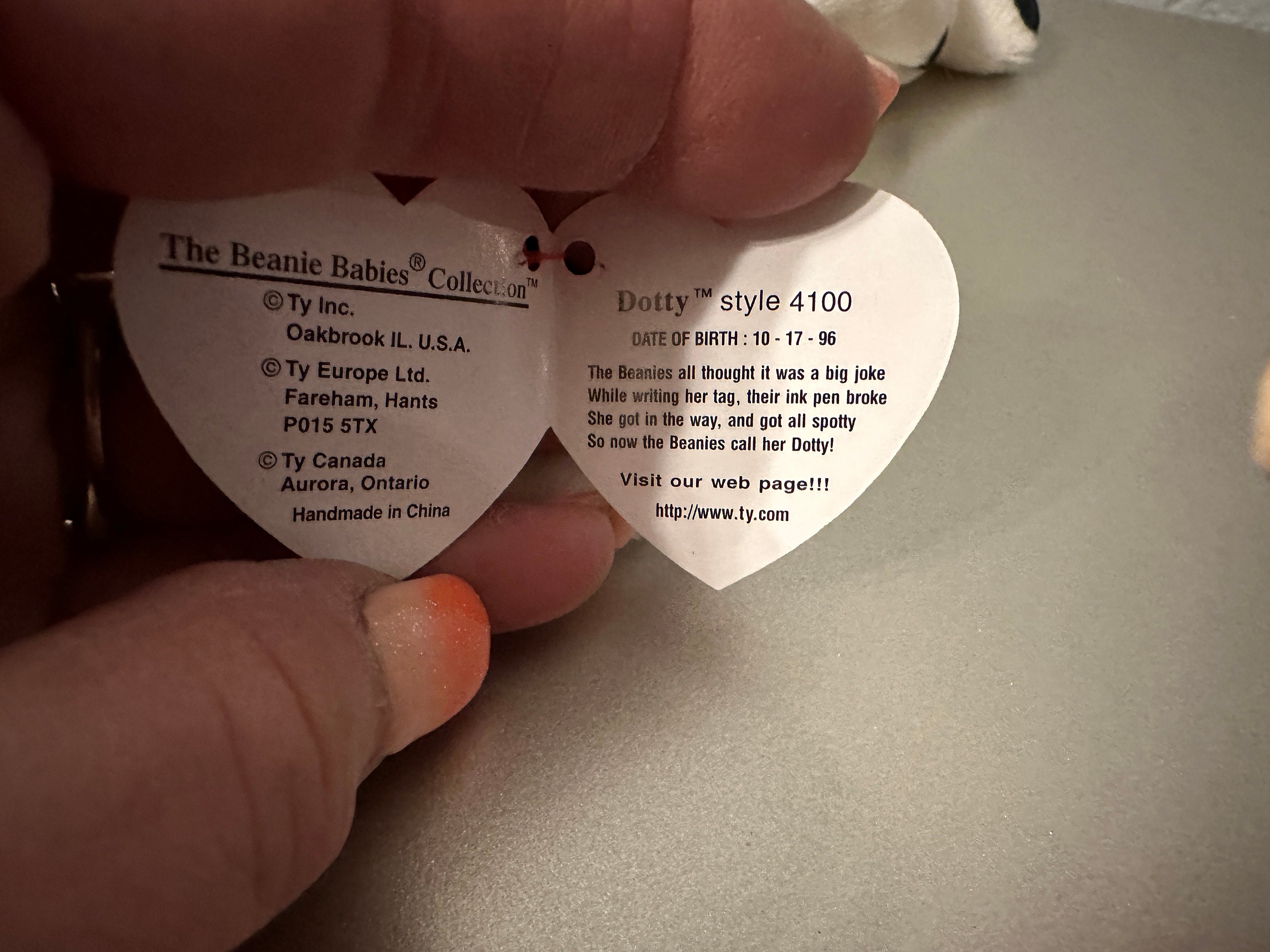 Ty Beanie Babies - Dotty - With Errors - Etsy