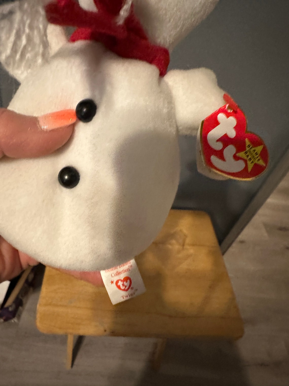 Very Rare ONE of a Kind SNOWBALL With WRONG Tush Tag Ty Beanie Babies ...