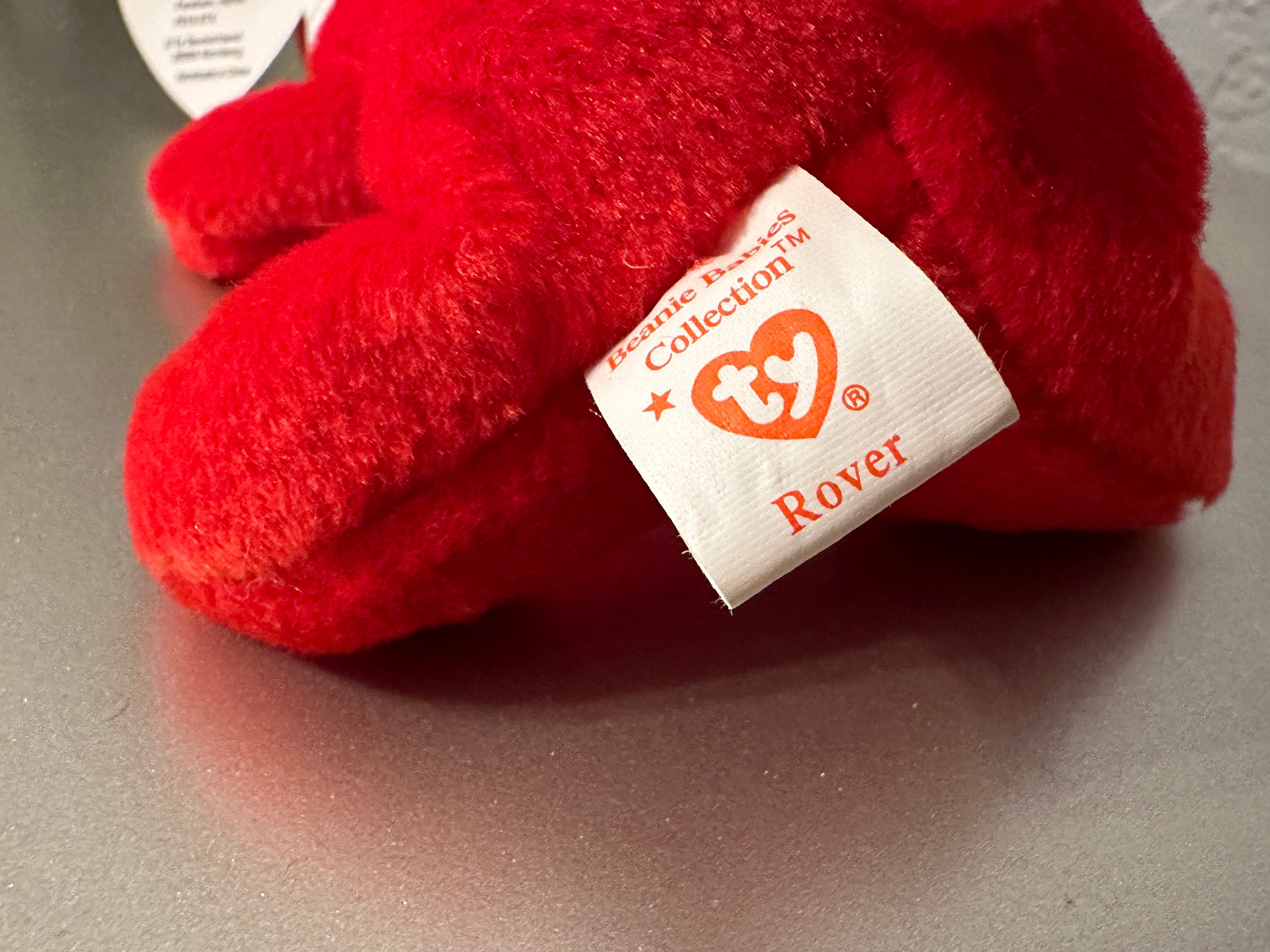 Rare Ty Beanie Babies ROVER the Red Dog - Etsy