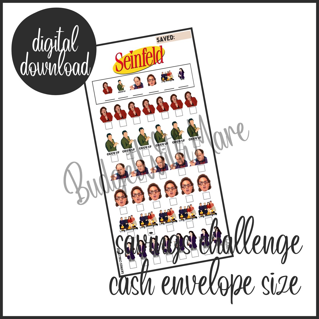 Seinfeld Savings Challenge Savings Challenge Printable Digital Download ...