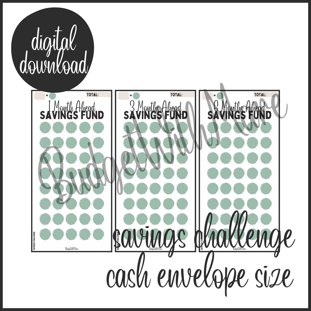 Month Ahead Bundles Savings Challenge | Savings Challenge Printable ...