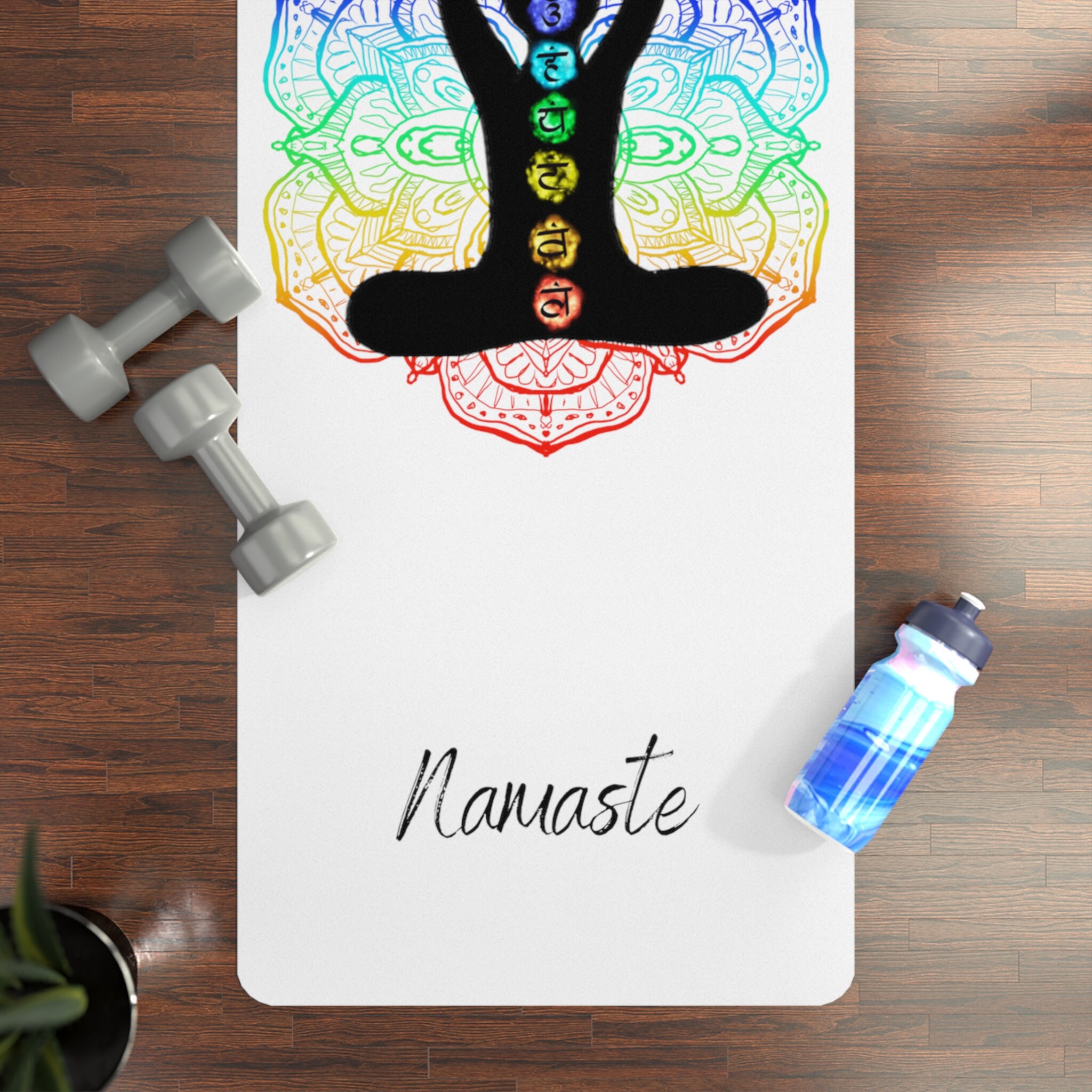 7 Chakras Rubber Yoga Mat - Etsy