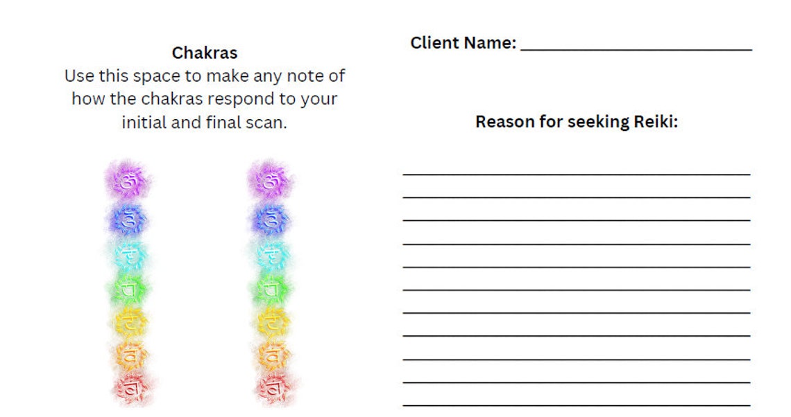 Reiki Session Note Catcher - Etsy