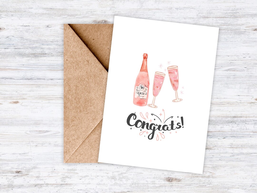 Congratulations Card,printable Card,congrats,printable Card,printable ...