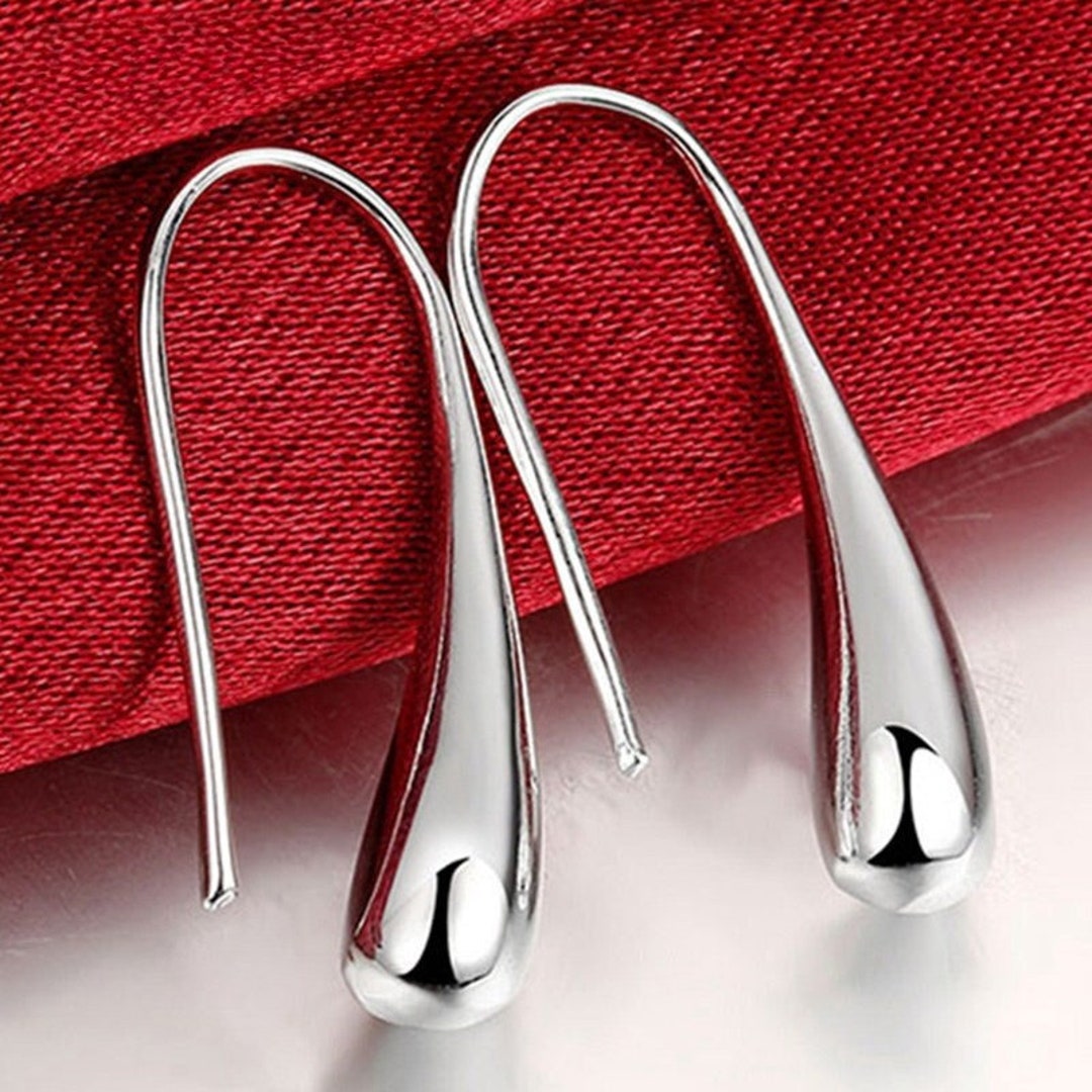 Teardrop, Waterdrop, Raindrop Earring for Women, Girls, Hook Earrings ...