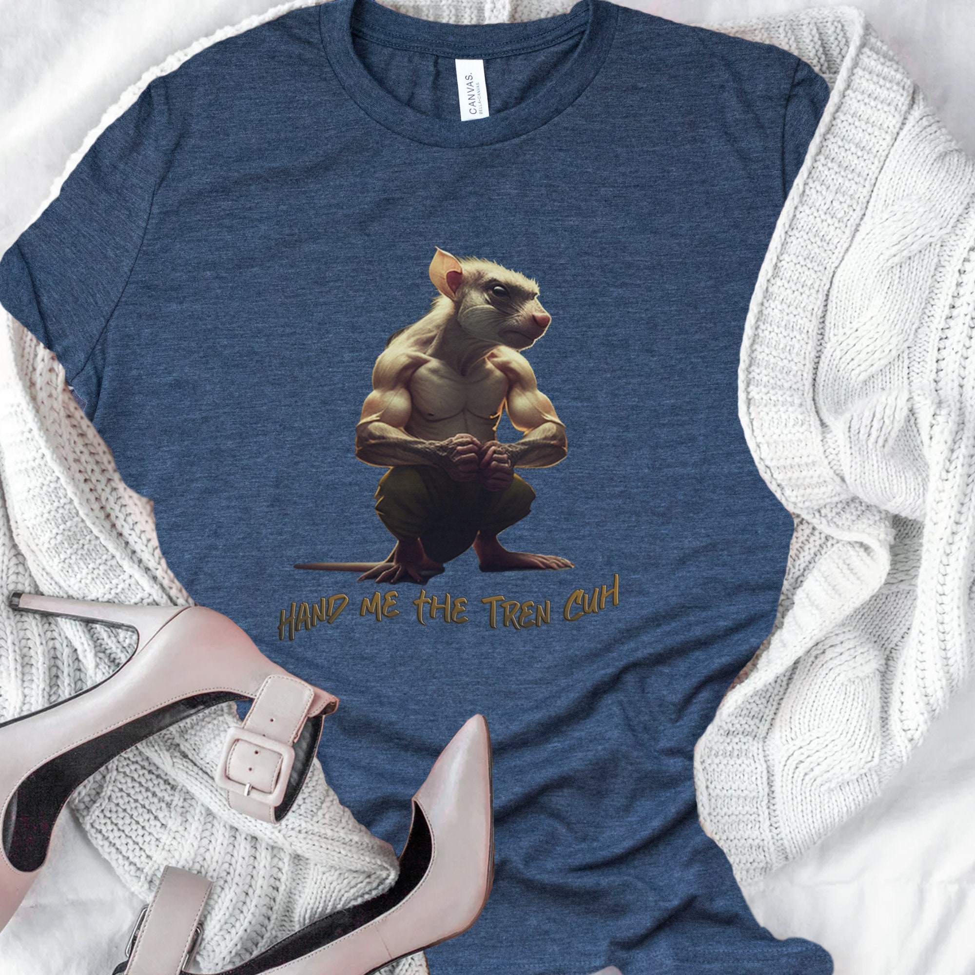Jacked Gym Rat-funny Tren Shirt-trent-shirt-muscular Animal - Etsy