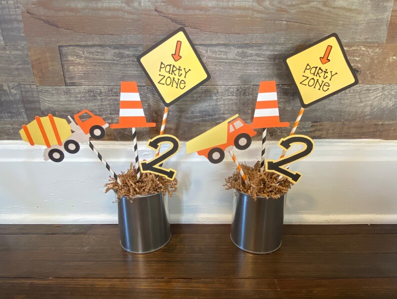Construction Birthday Centerpieces - Etsy