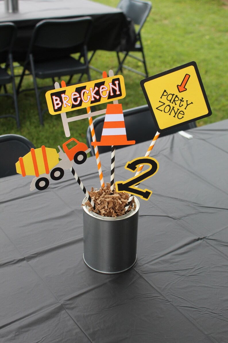 Construction Birthday Centerpieces - Etsy
