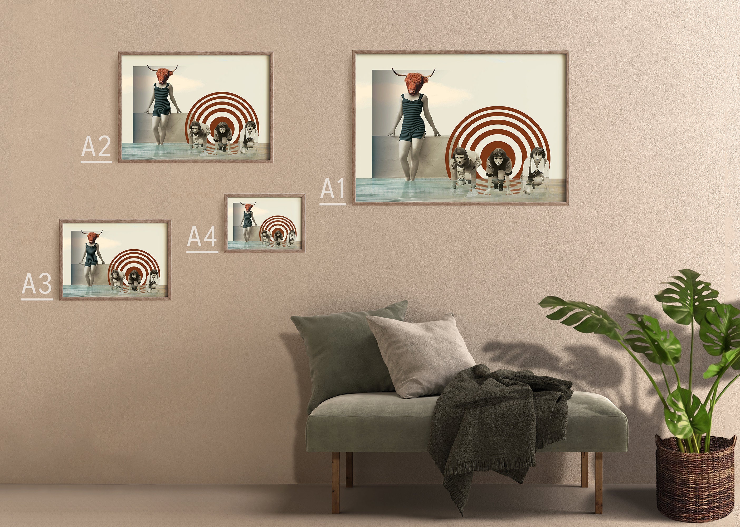 Demons Surreal Art Print Digital Collage Poster - Etsy