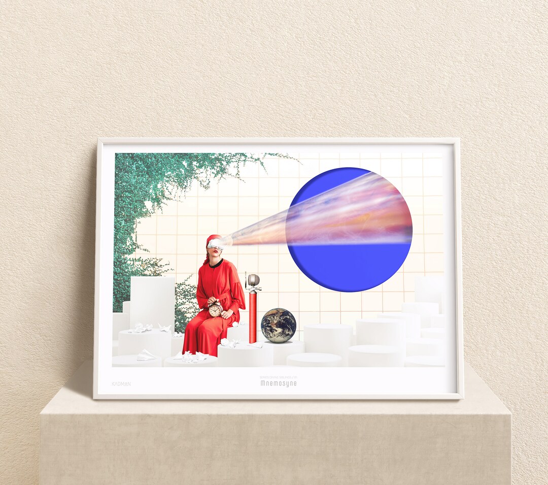 Mnemosyne ∘ Surrealism Art Print ∘ Collage Poster ∘ Greek Mythology ∘ ...