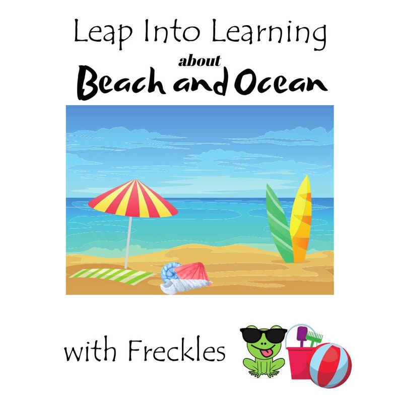 Beach and Ocean Themed Learning Packet - Etsy