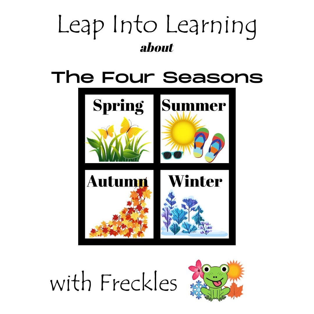 Four Seasons Themed Learning Packet - Etsy