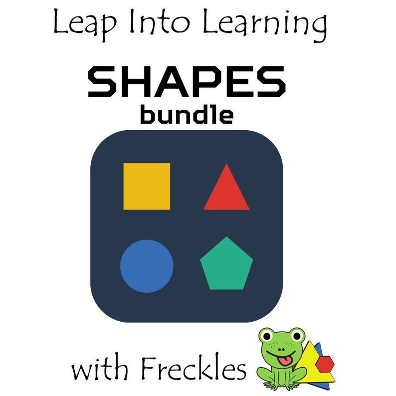 Shapes Themed Learning Bundle - Etsy